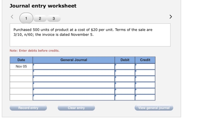 Solved Prepare journal entries to record each of the | Chegg.com