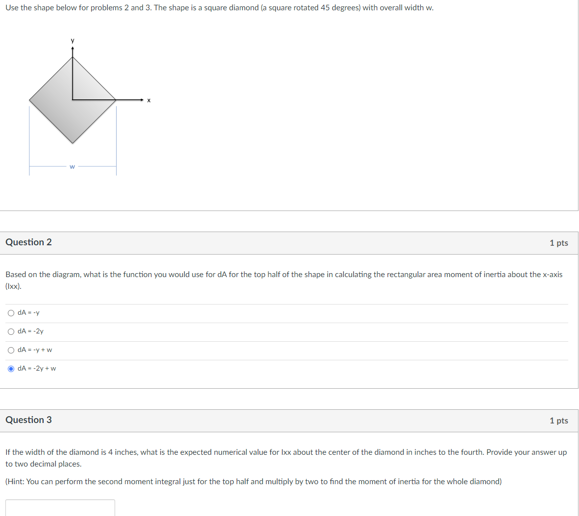Solved Use the shape below for problems 2 and 3 . The shape | Chegg.com