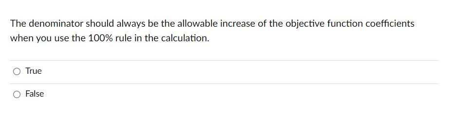 Solved The Denominator Should Always Be The Allowable
