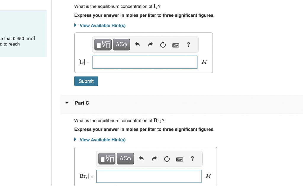 Solved For the reaction I2( g)+Br2( g)⇌2IBr(g) What is the | Chegg.com