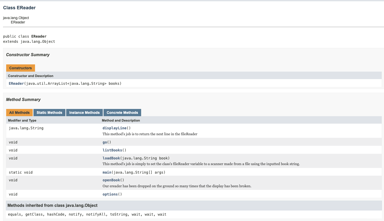 Solved You will be building the functionality for an EReader | Chegg.com