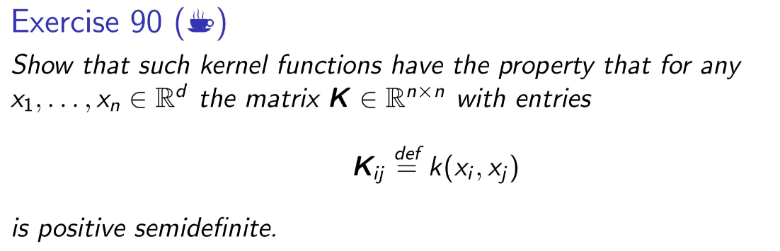 Solved Show that such kernel functions have the property | Chegg.com