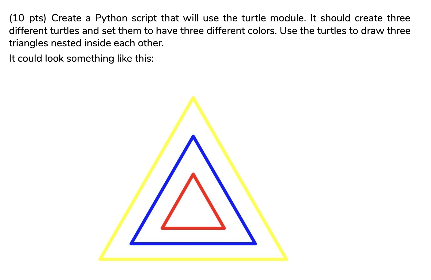 Solved (10 pts) Create a Python script that will use the | Chegg.com