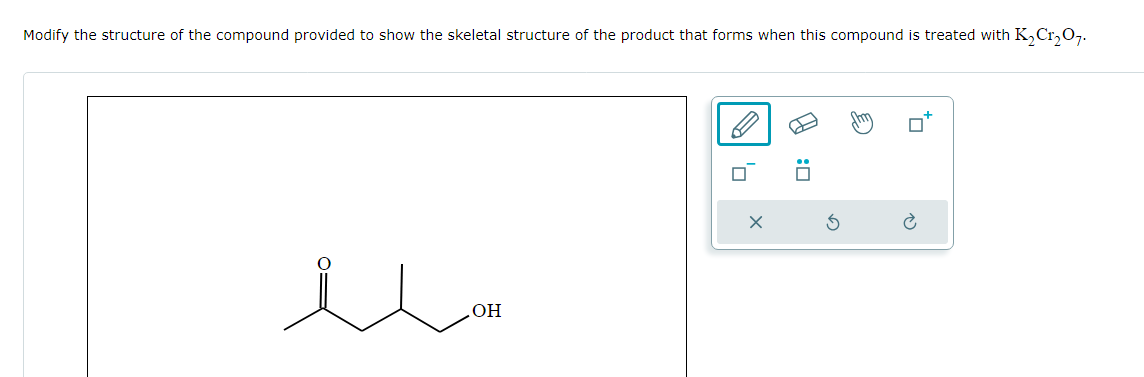 Modify the structure of the compound provided to show | Chegg.com