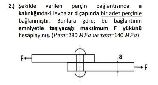 Solved 2) In the rivet connection given in the figure | Chegg.com