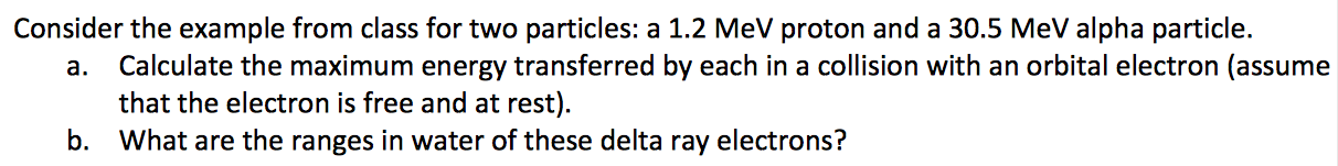 Solved Consider the example from class for two particles: a | Chegg.com