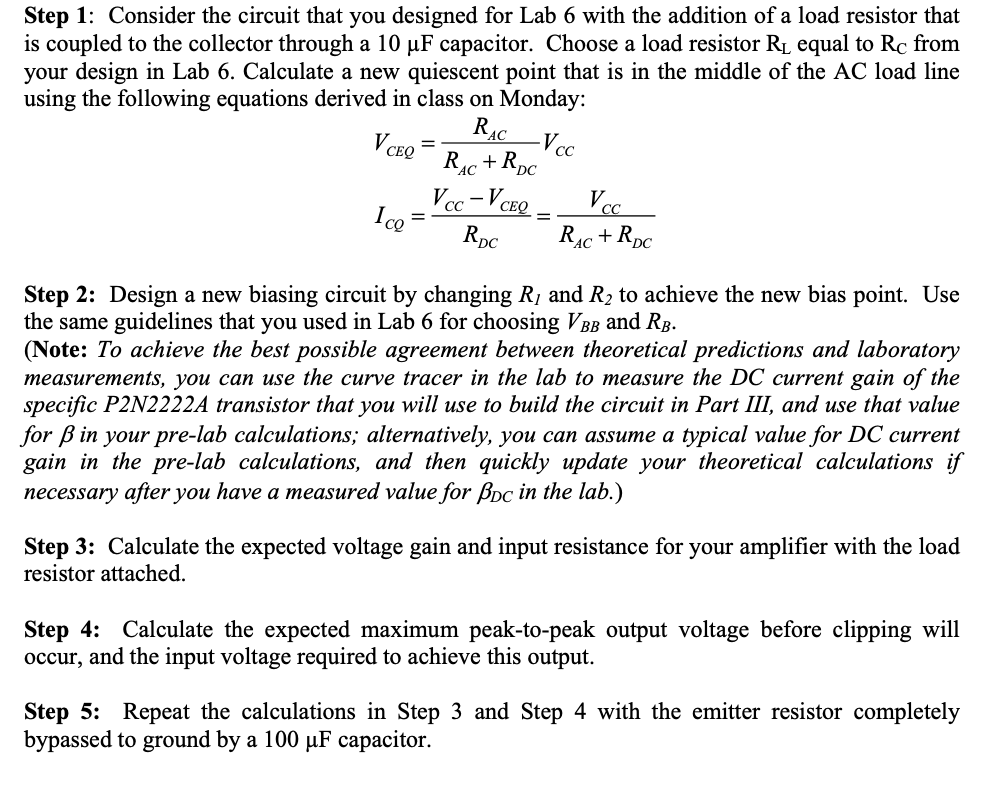 Step 1: Consider the circuit that you designed for | Chegg.com