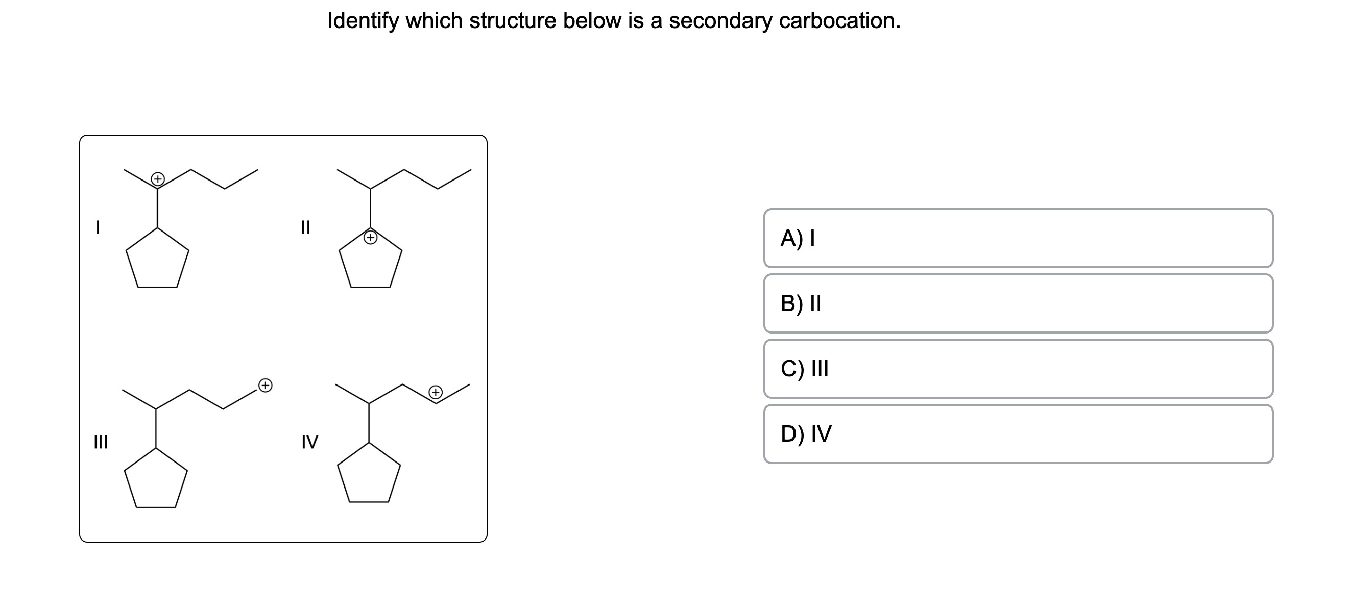 Solved Identify which structure below is a secondary | Chegg.com