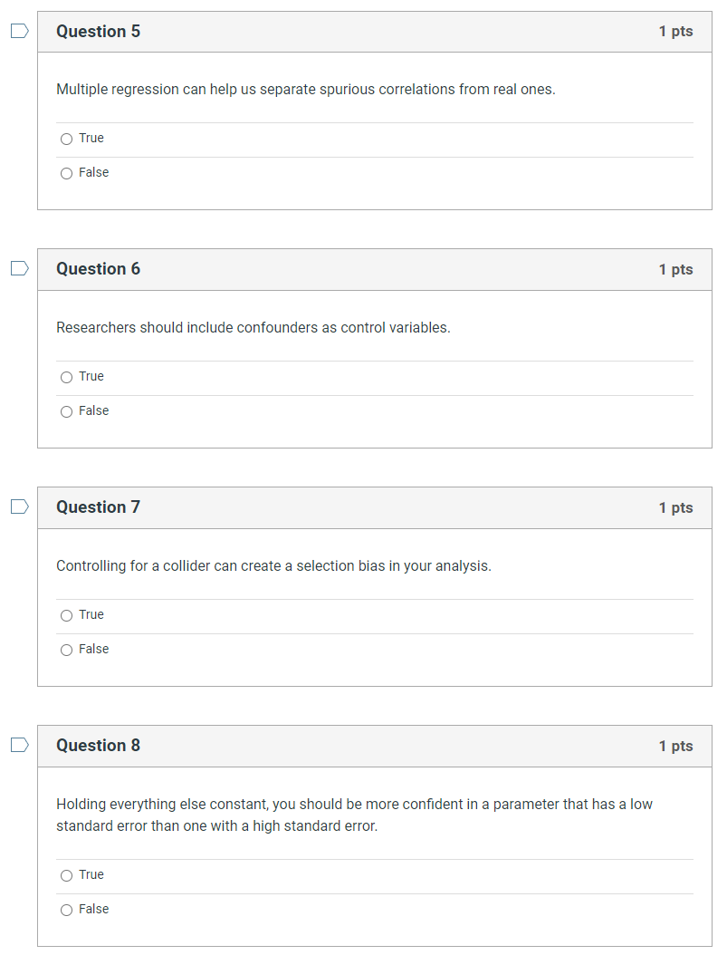 Solved Multiple regression can help us separate spurious | Chegg.com