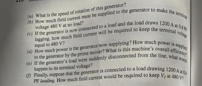Solved Example42 A 480-V,60-Hz, 4-connected, four-pole | Chegg.com
