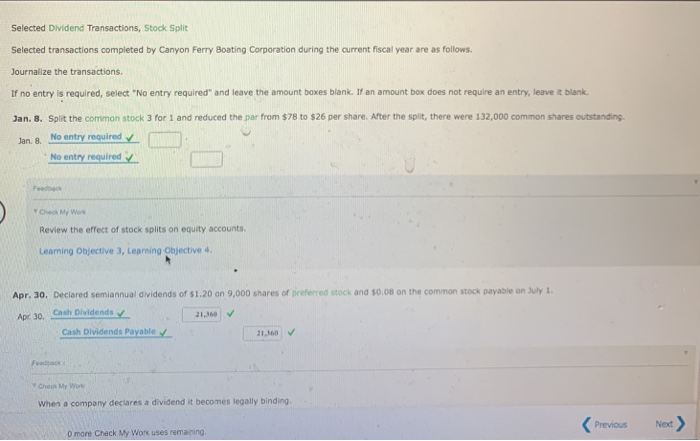 Solved Selected Dividend Transactions, Stock Split Selected | Chegg.com Solved Selected Dividend Transactions, Stock Split Selected | Chegg.com