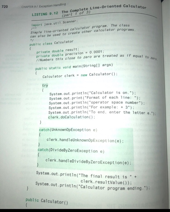 Solved 2 Write A Program That Uses The Class Calculator In 7598