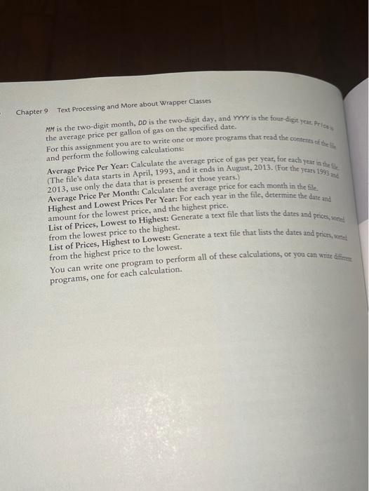 Solved 18. Gas Prices In the student sample program files | Chegg.com