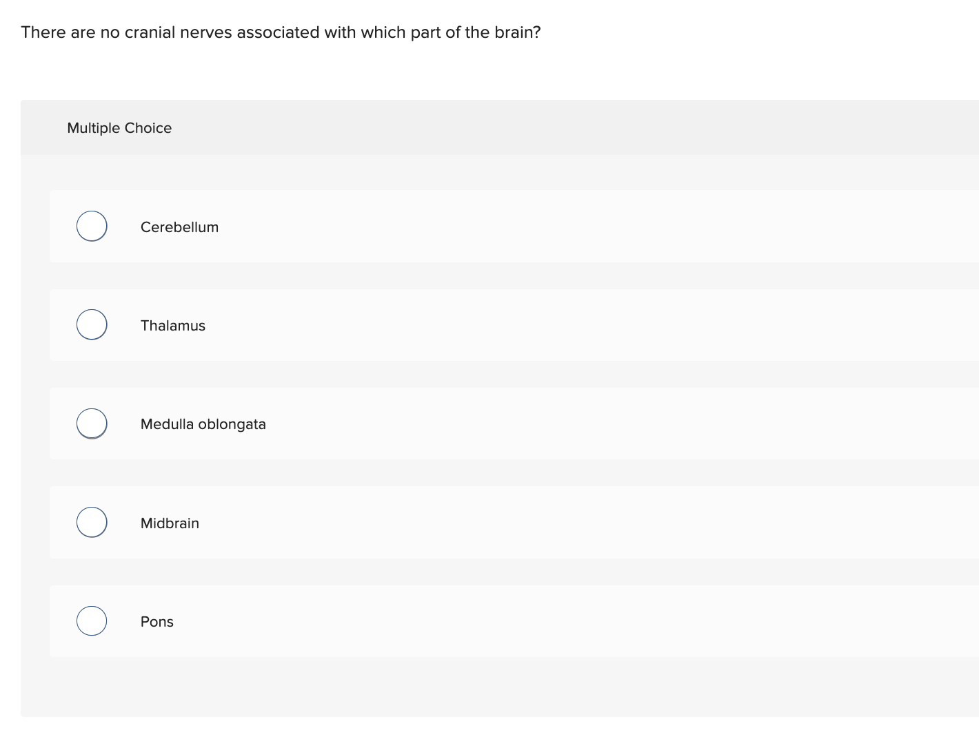 Solved There are no cranial nerves associated with which | Chegg.com
