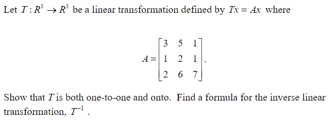 Solved Determine the matrix of the given linear | Chegg.com