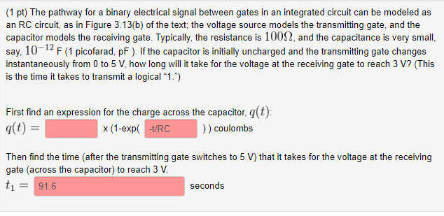 Solved 1 pt) The pathway for a binary electrical signal | Chegg.com