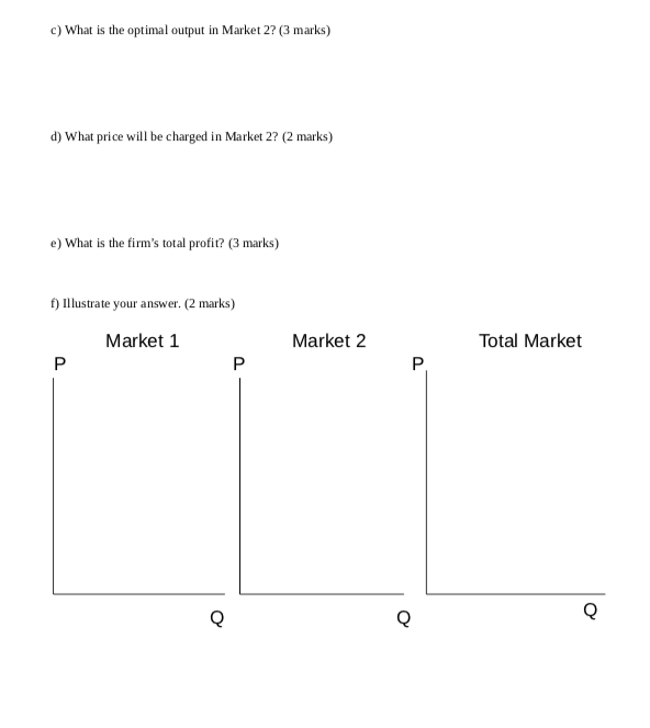 Solved Question 3 (15 total marks) The Price Discriminating | Chegg.com