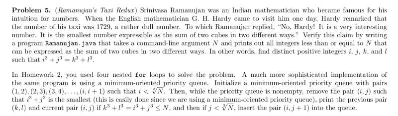 Problem 5. (Ramanujan's Tari Reduz) Srinivasa | Chegg.com