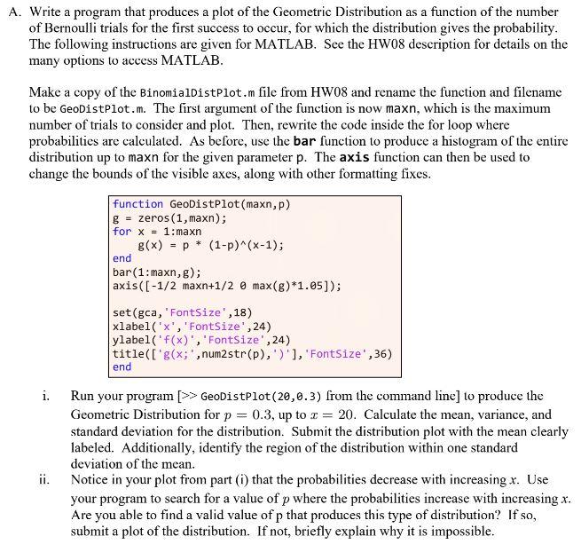 A. Write a program that produces a plot of the | Chegg.com