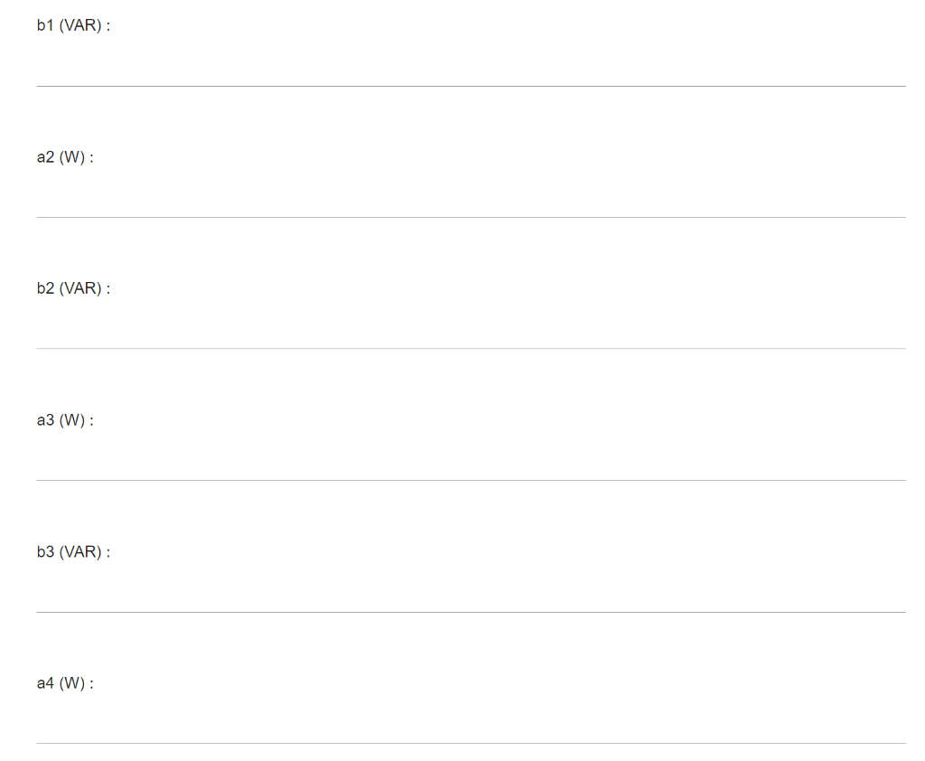 Solved vs(t)=A1cos(500t+B1) Find the complex power S1=a1+b1j | Chegg.com