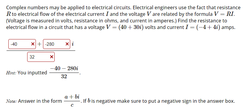 Solved Complex numbers may be applied to electrical | Chegg.com