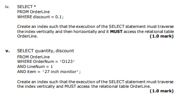 Solved Assignment Specification: Task 1 (5.0 marks) Indexing | Chegg.com