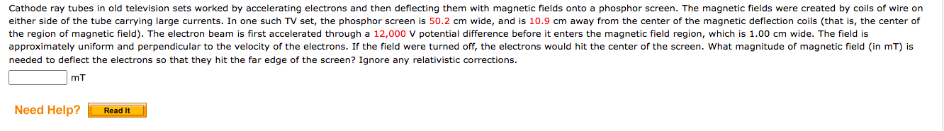Solved Cathode ray tubes in old television sets worked by | Chegg.com