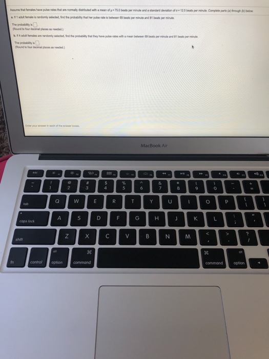 Solved MacBook Air caps lock control option command | Chegg.com