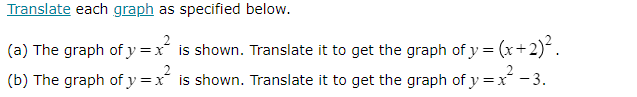 Solved Translate each graph as specified below.(a) ﻿The | Chegg.com