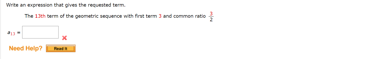 Solved Write an expression that gives the requested term. | Chegg.com