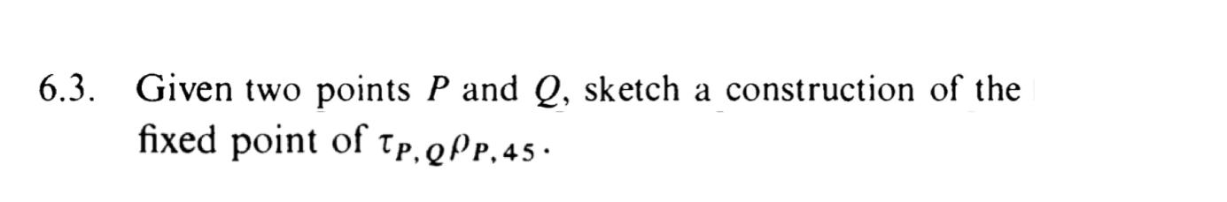 Solved tao is the translation from P to Q rho is the | Chegg.com