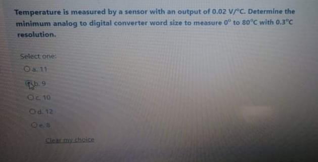 Solved The output of an 8-bit analog to digital converter | Chegg.com