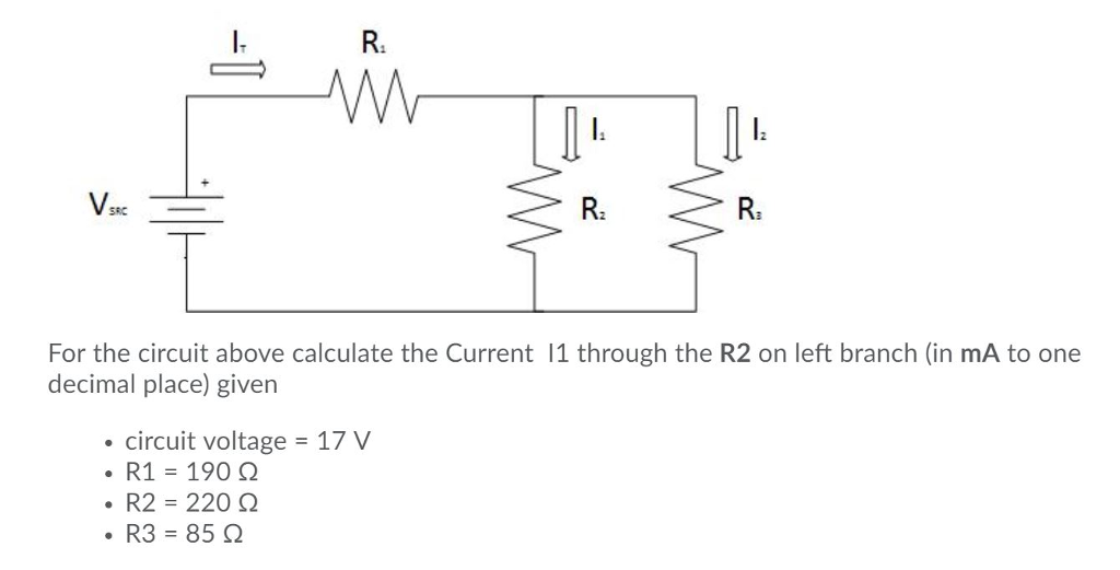 Solved R2 For the circuit above calculate the Current 11 | Chegg.com
