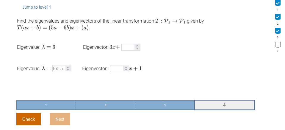 Solved Jump to level 1 Find the eigenvalues and eigenvectors | Chegg.com