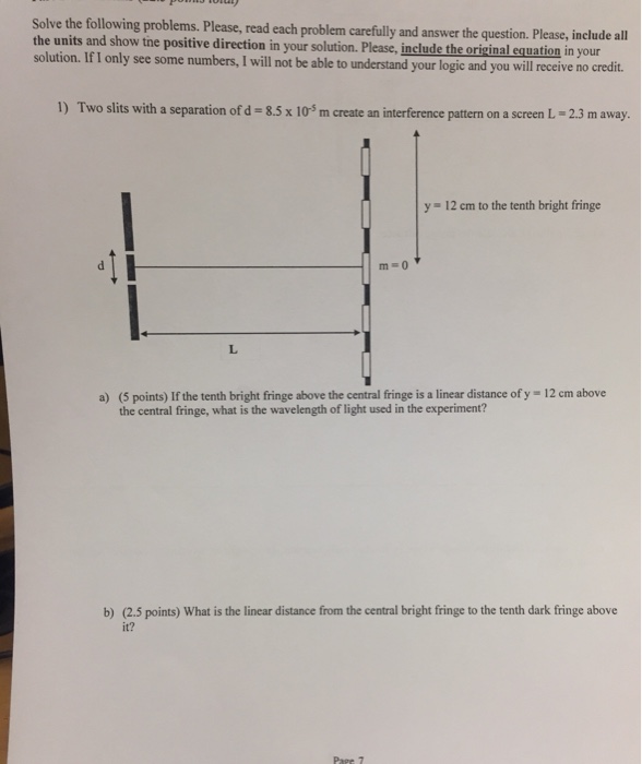 Solved Solve including all units and show the positive | Chegg.com