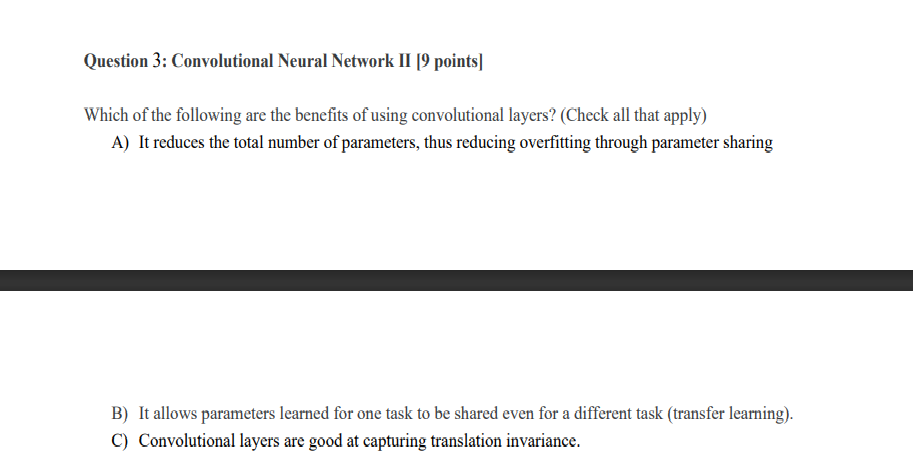 Solved Question 3: Convolutional Neural Network II [9 | Chegg.com