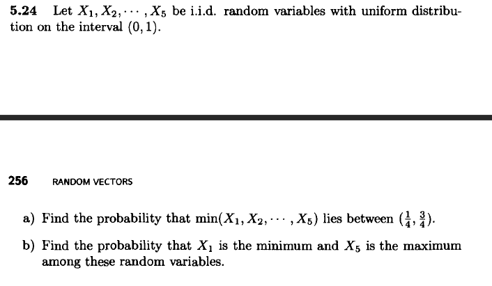Solved 5.24 Let X1,X2,⋯,X5 be i.i.d. random variables with | Chegg.com