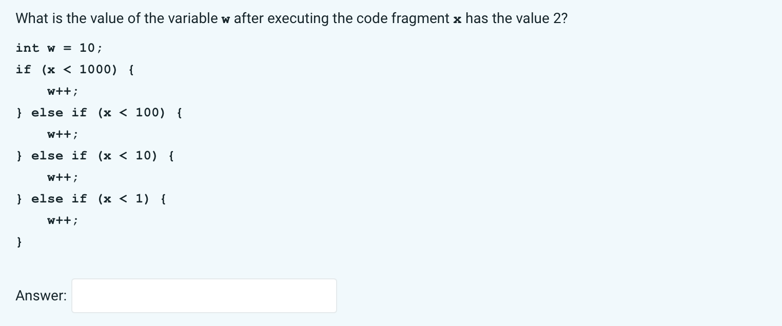 Solved How many times does the following code fragment print | Chegg.com
