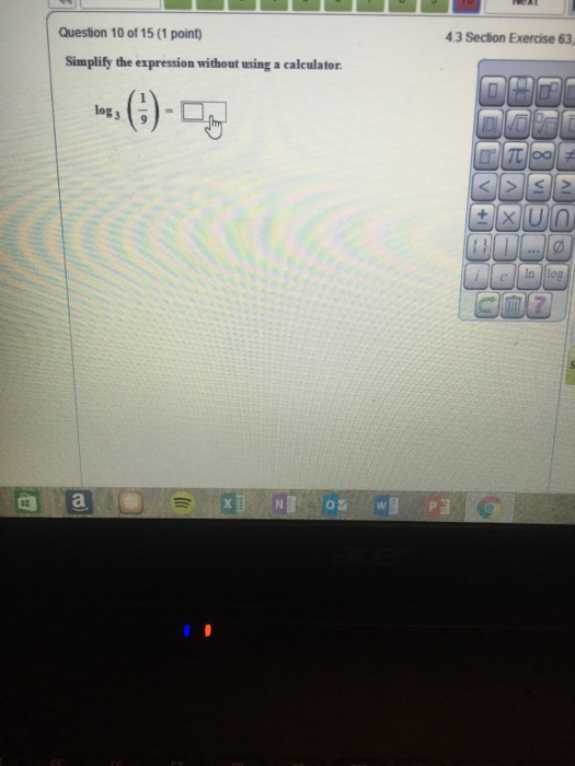 Solved Simplify the expression without using a calculator. | Chegg.com