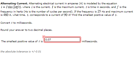 Solved Alternating Current. Alternating electrical current | Chegg.com