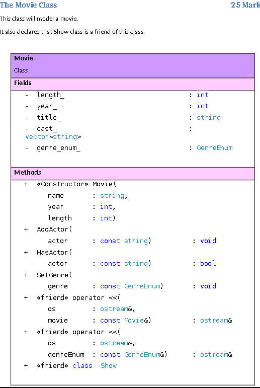 Solved The Time Class 13 Marks This type represents a time | Chegg.com