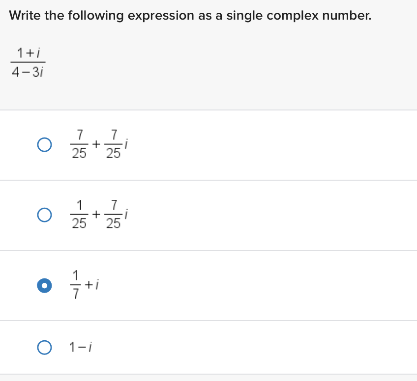 Solved Write the following expression as a single complex | Chegg.com