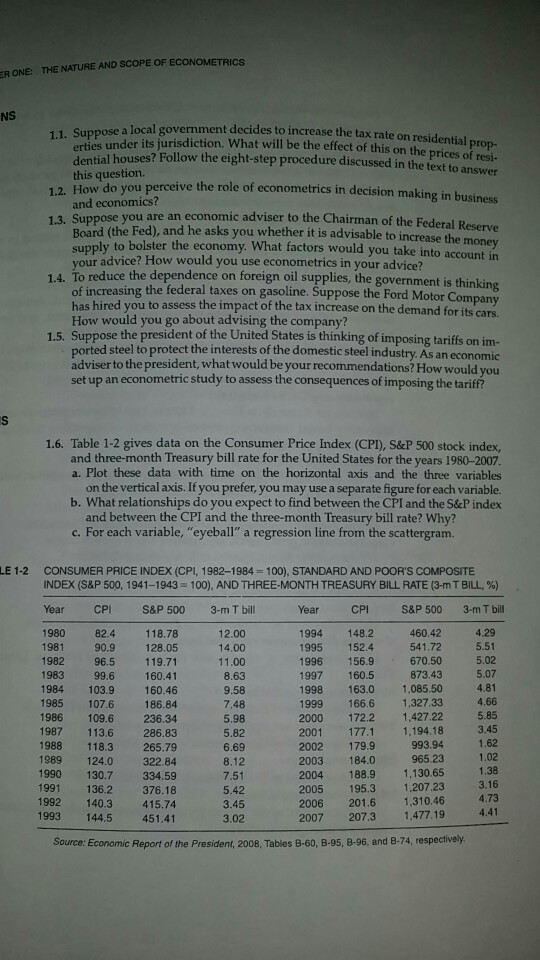 R One The Nature And Scope Of Econometrics Ns Local