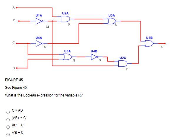 Solved U2A U1A U3A B P R M U4A U3B N U U6A U4B U2C D T | Chegg.com