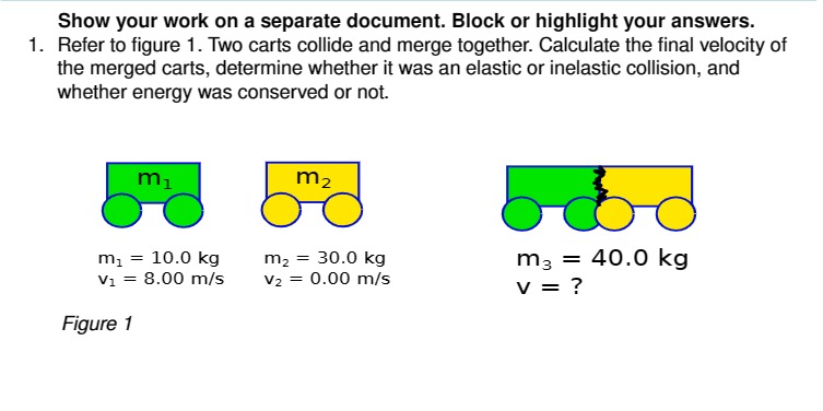 Solved Show Your Work On A Separate Document Block Or Chegg