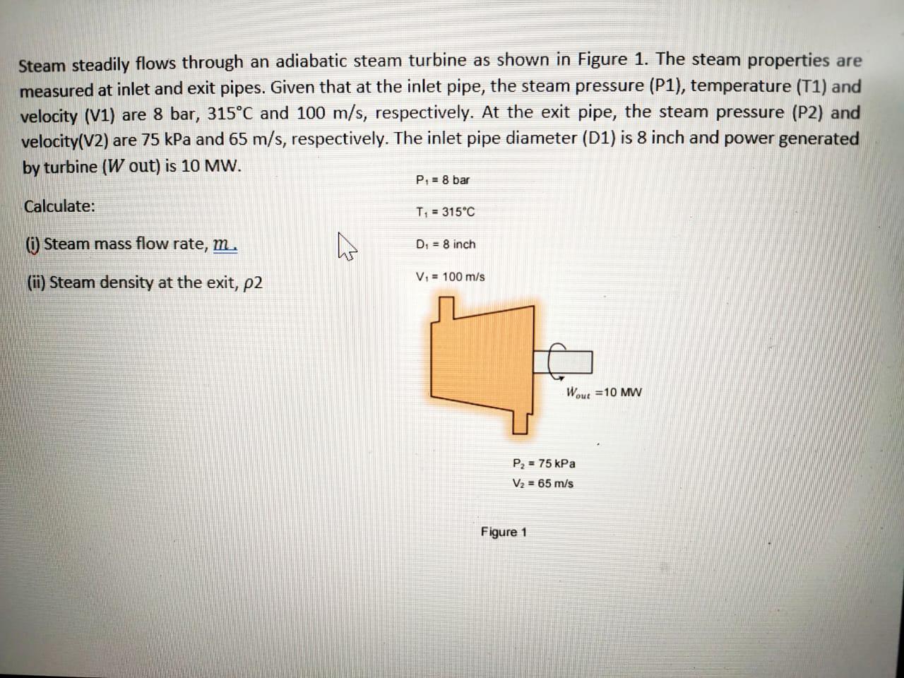 Solved Steam steadily flows through an adiabatic steam | Chegg.com