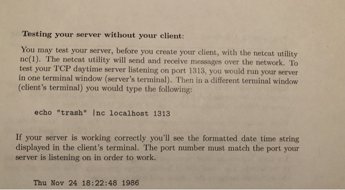 Build a network client/server system that implements | Chegg.com