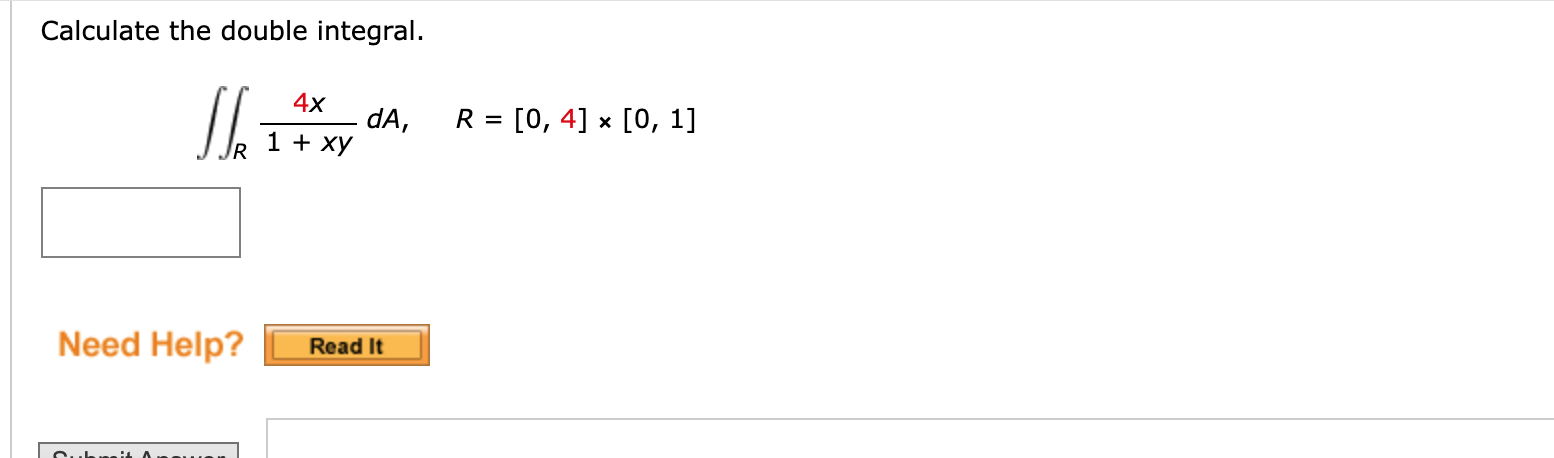 Solved Calculate the double integral. | Chegg.com