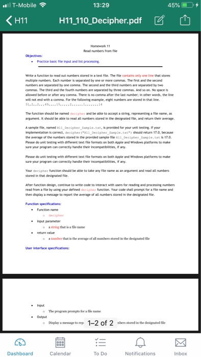 Solved Python. Read numbers from file. Objectives: • | Chegg.com