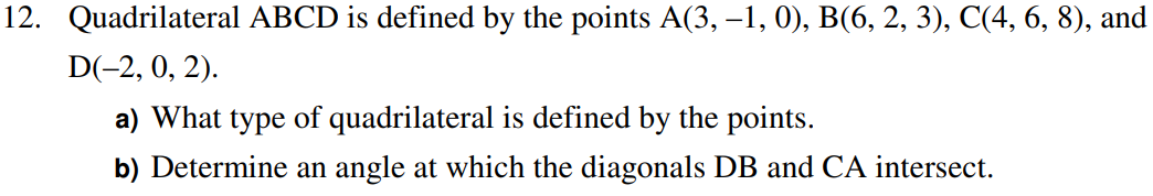 Solved 2. Quadrilateral ABCD is defined by the points | Chegg.com